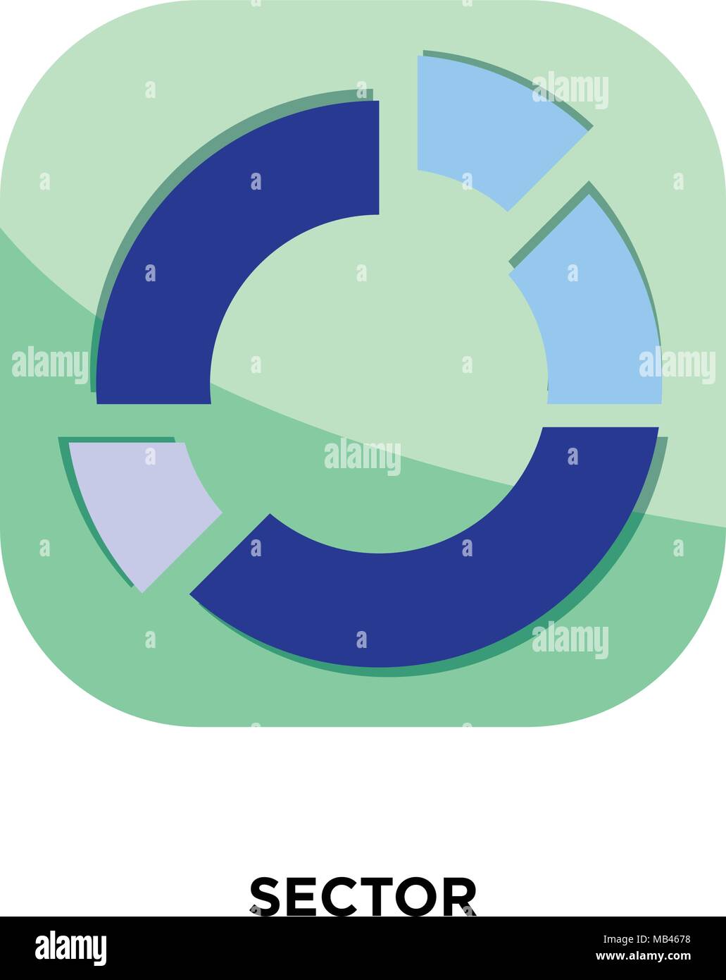 sector icon isolated on white background for your web, mobile and app ...