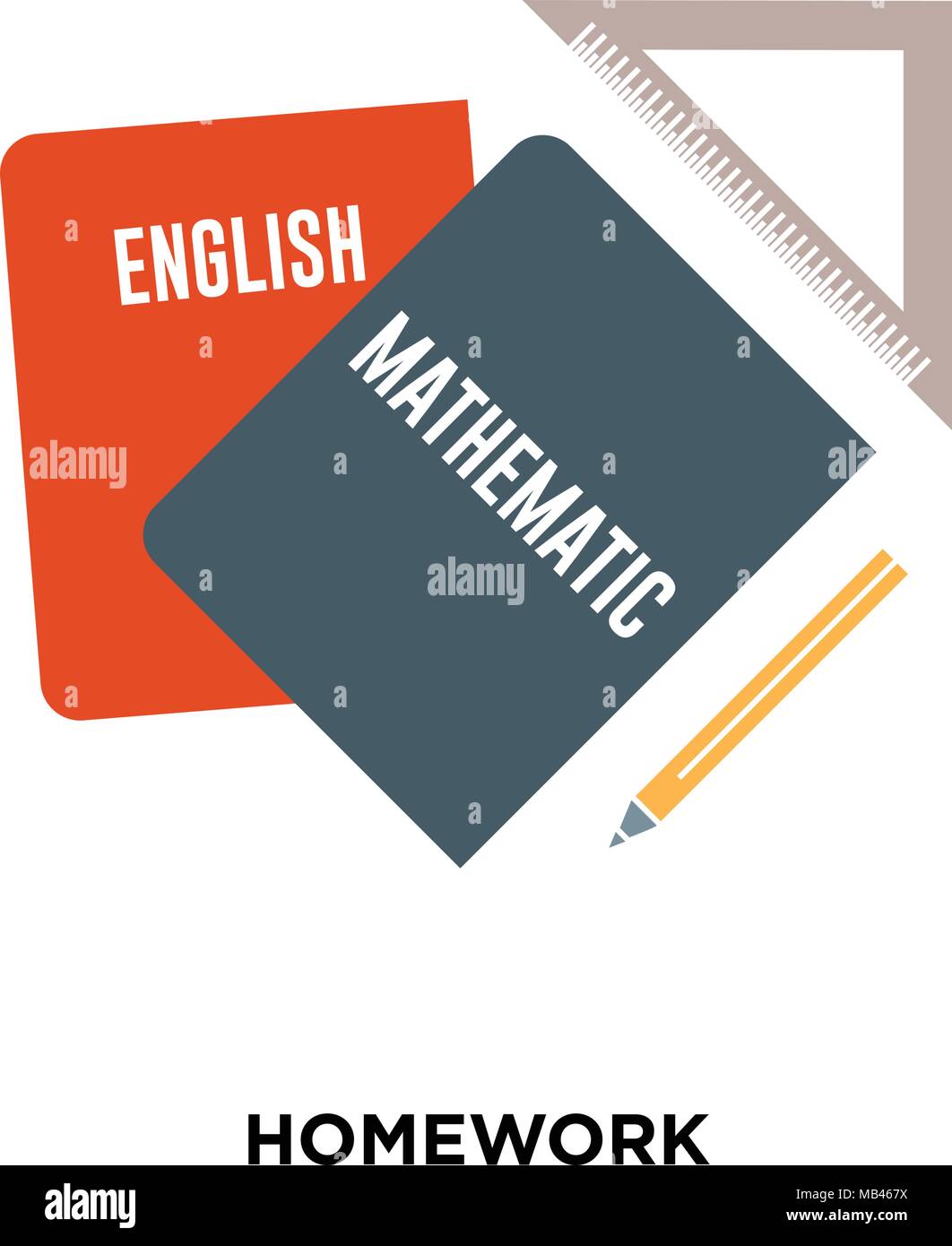 homework icon isolated on white background for your web, mobile and app ...