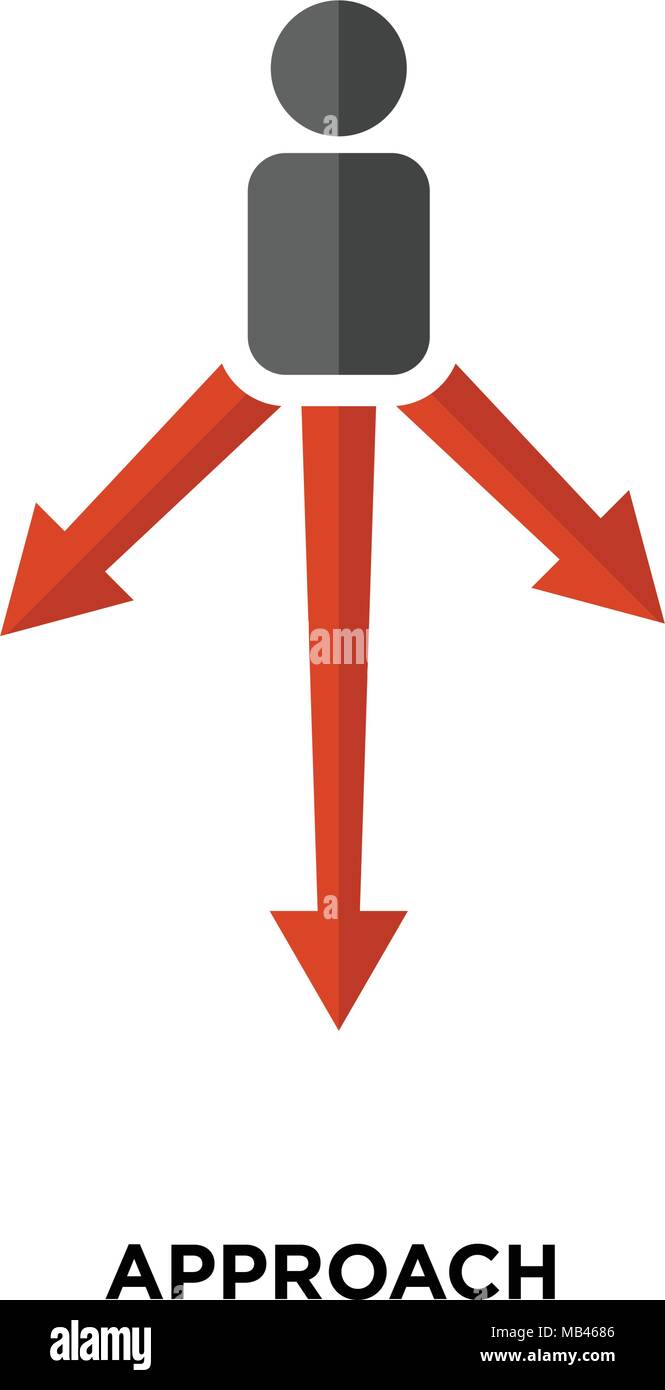 approach icon isolated on white background for your web, mobile and app ...