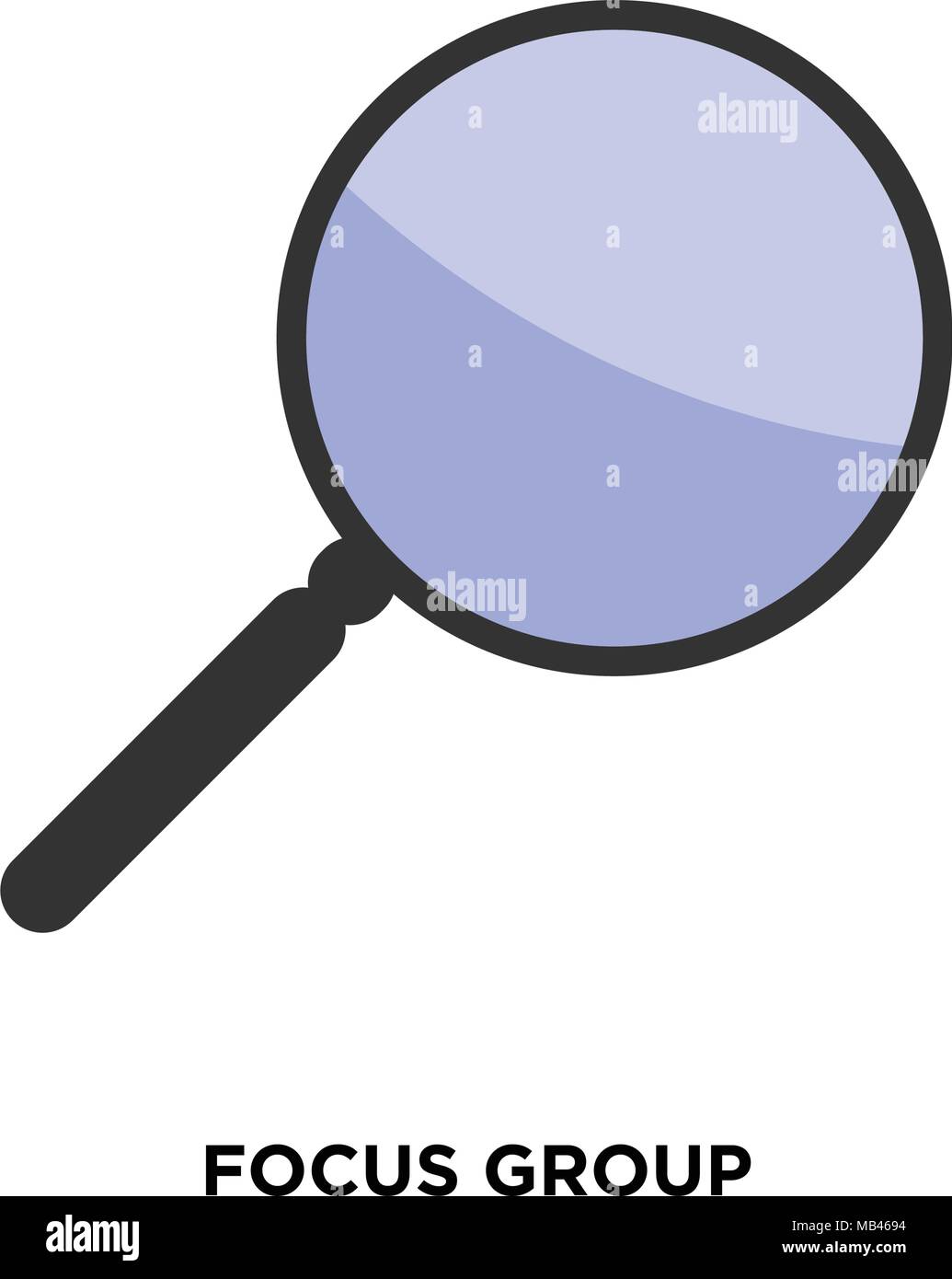 focus group icon isolated on white background for your web, mobile and ...