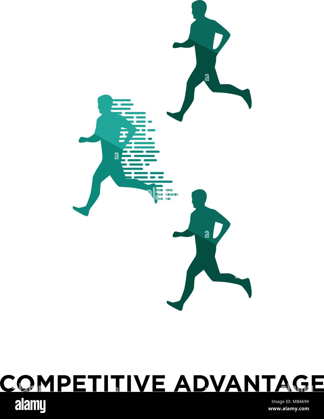 competitive advantage icon isolated on white background for your web ...