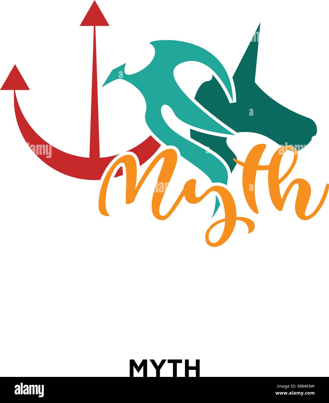 myth icon isolated on white background for your web, mobile and app ...
