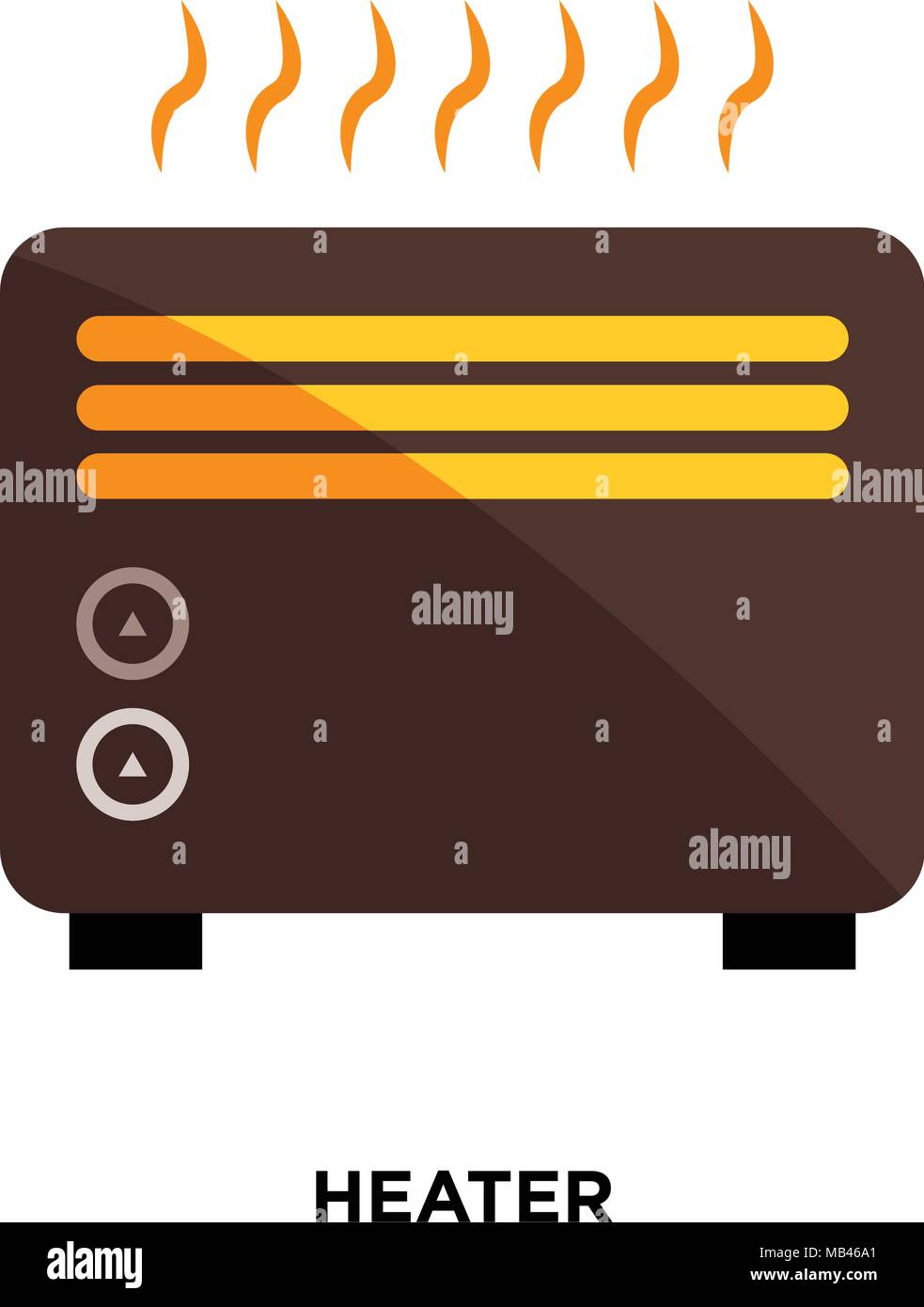 heater icon isolated on white background for your web, mobile and app ...