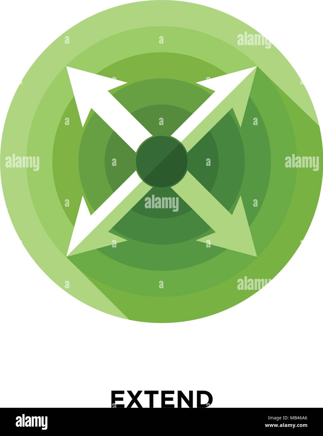 extend icon isolated on white background for your web, mobile and app ...