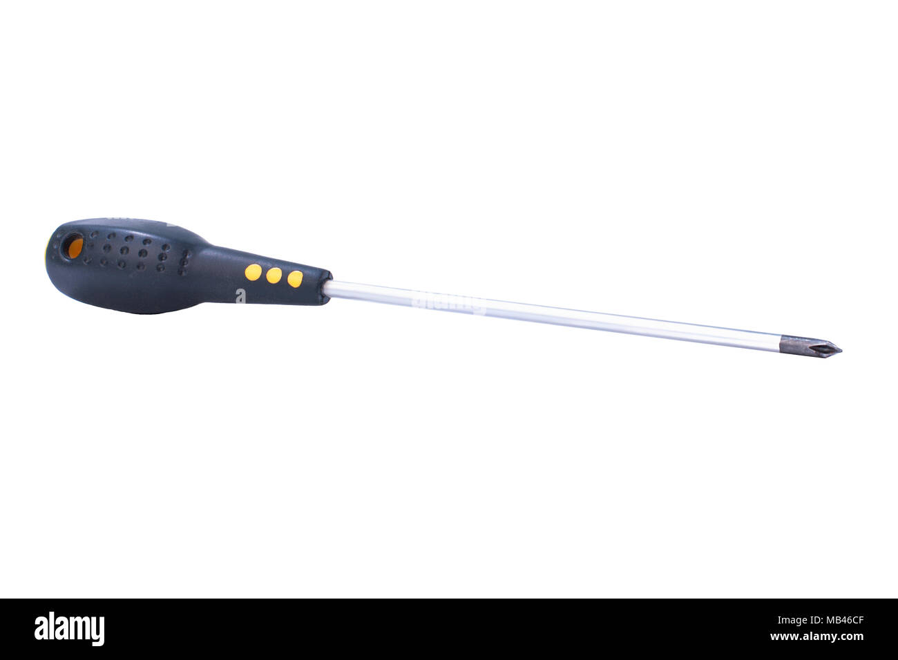 black Screwdriver isolated on a white background Stock Photo - Alamy
