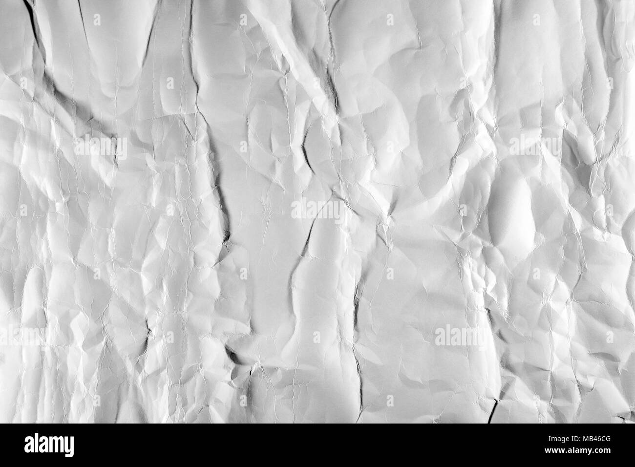 Texture of crumpled white paper with dents Stock Photo - Alamy
