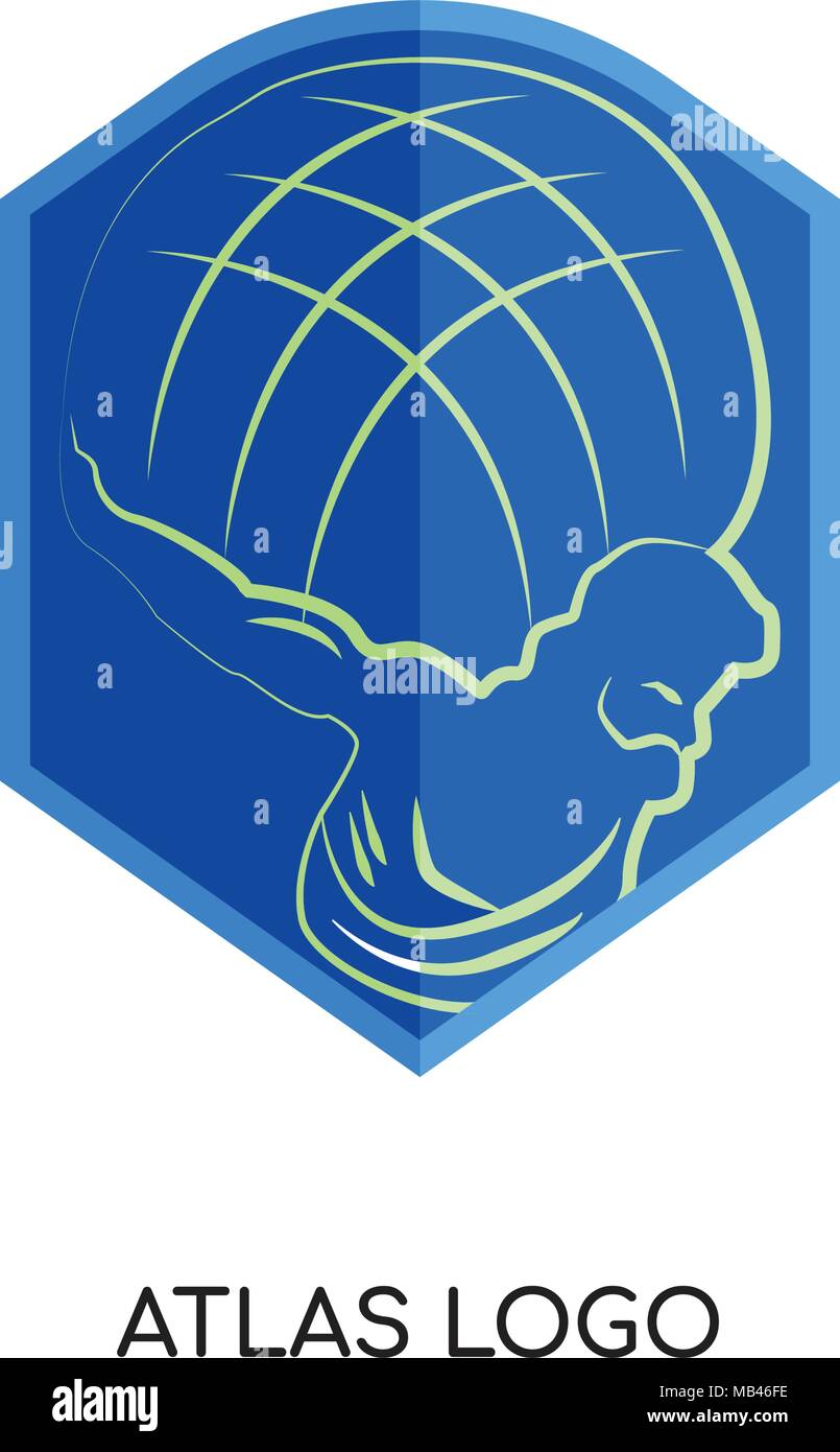 atlas logo image isolated on white background for your web, mobile and ...