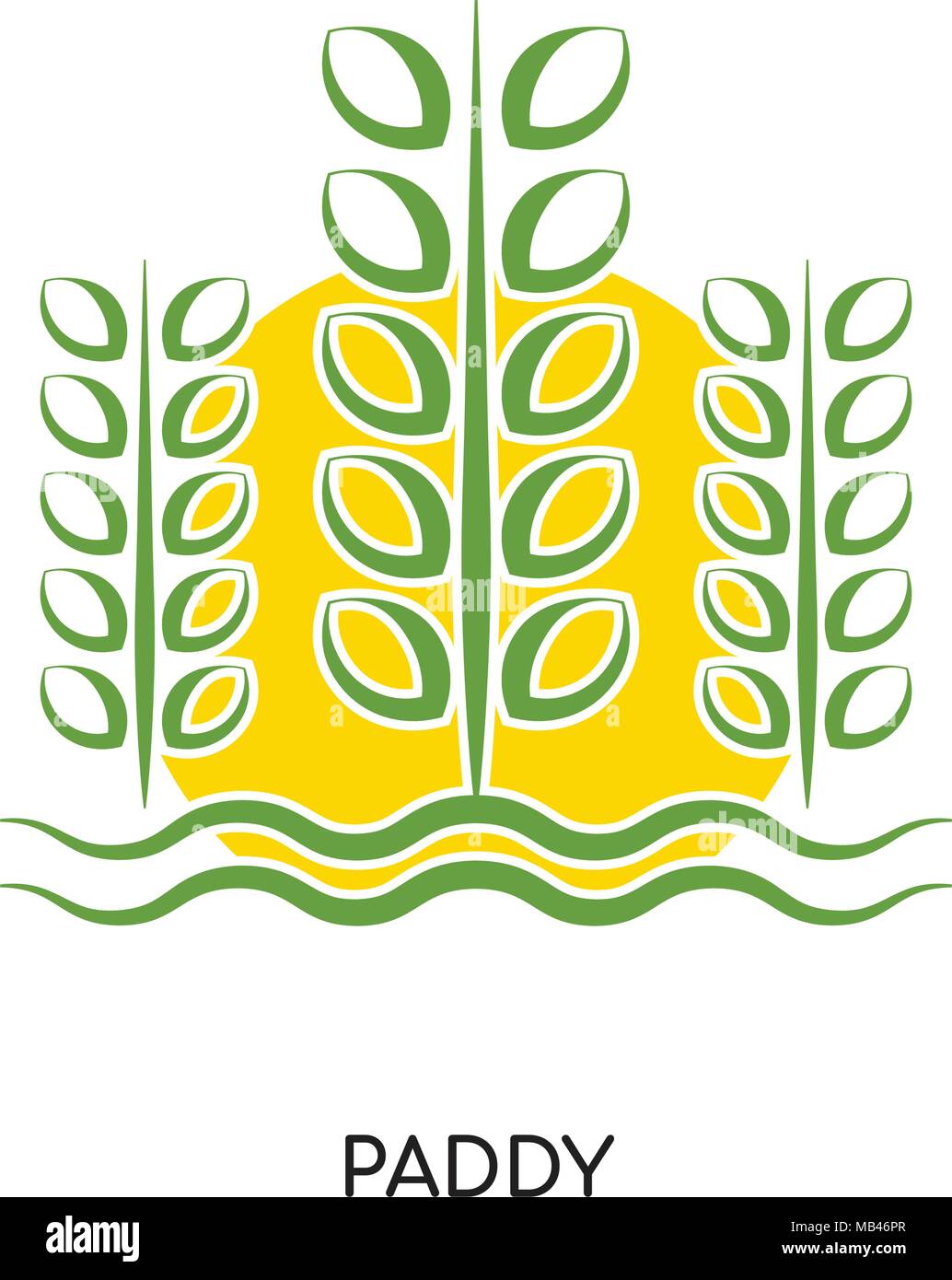 paddy logo isolated on white background for your web, mobile and app ...