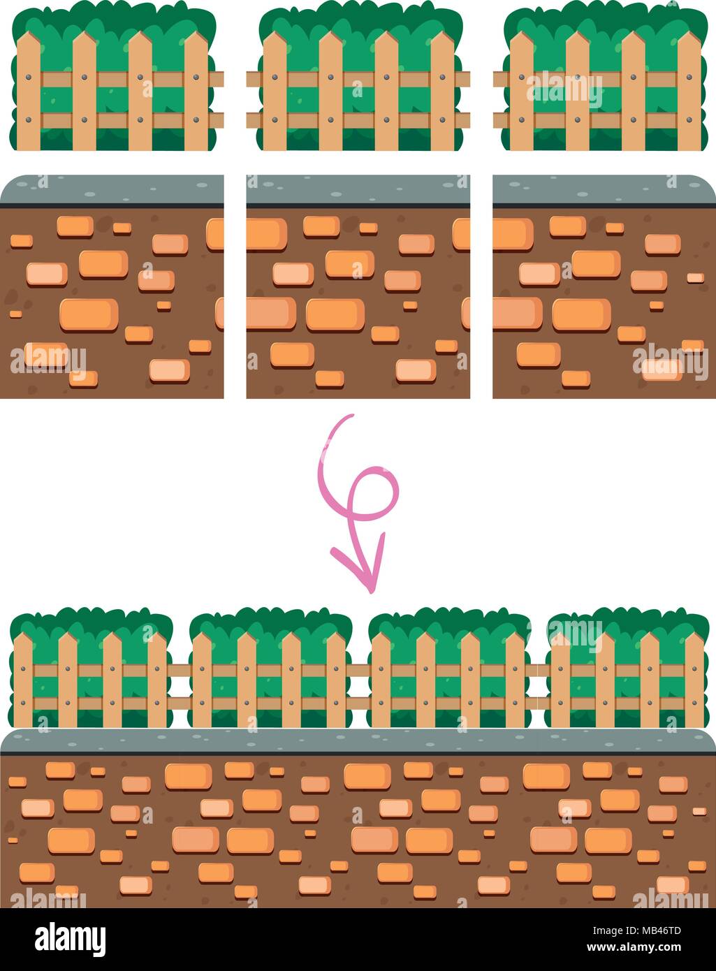 A differmt Fence illustration drawing Stock Vector Image & Art - Alamy