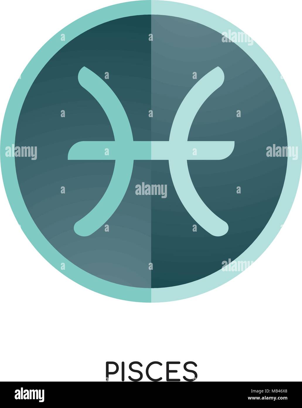 pisces logo isolated on white background for your web, mobile and app ...