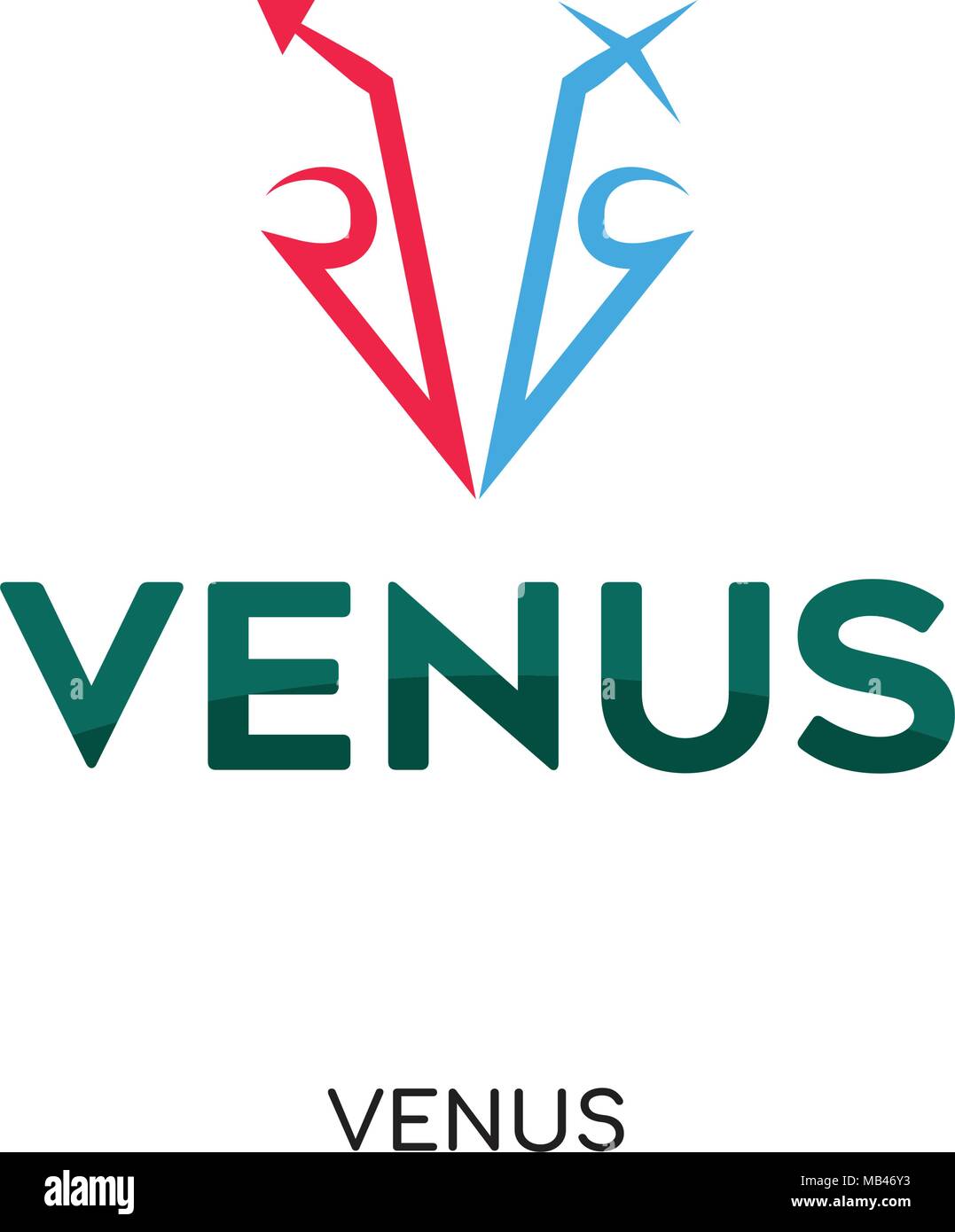 venus logo isolated on white background for your web, mobile and app ...