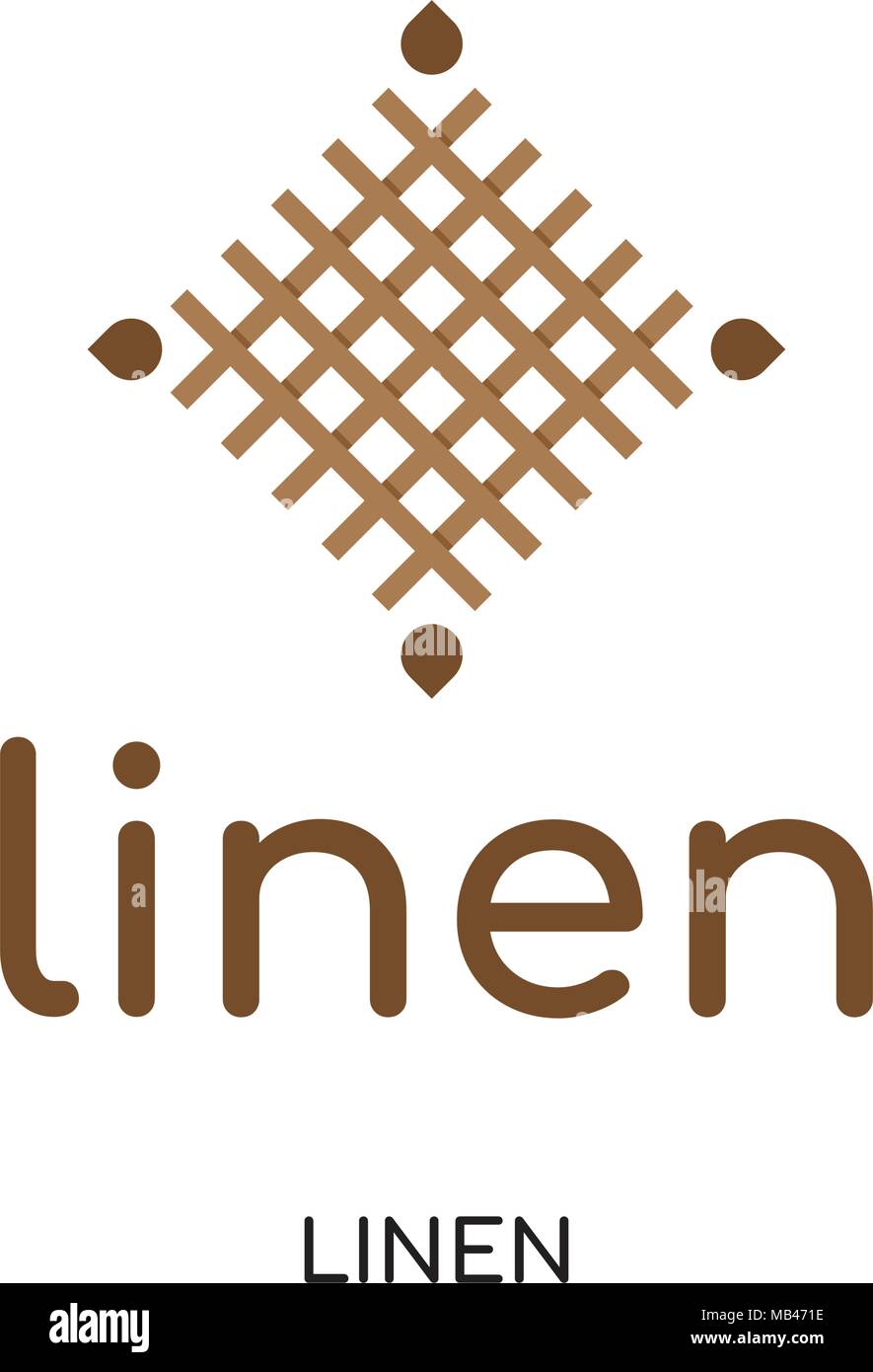 linen logo isolated on white background for your web, mobile and app ...