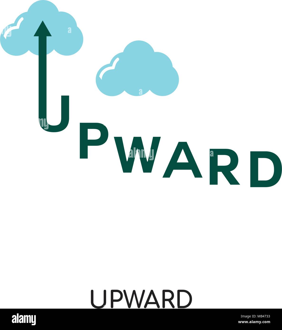 upward logo isolated on white background for your web, mobile and app ...