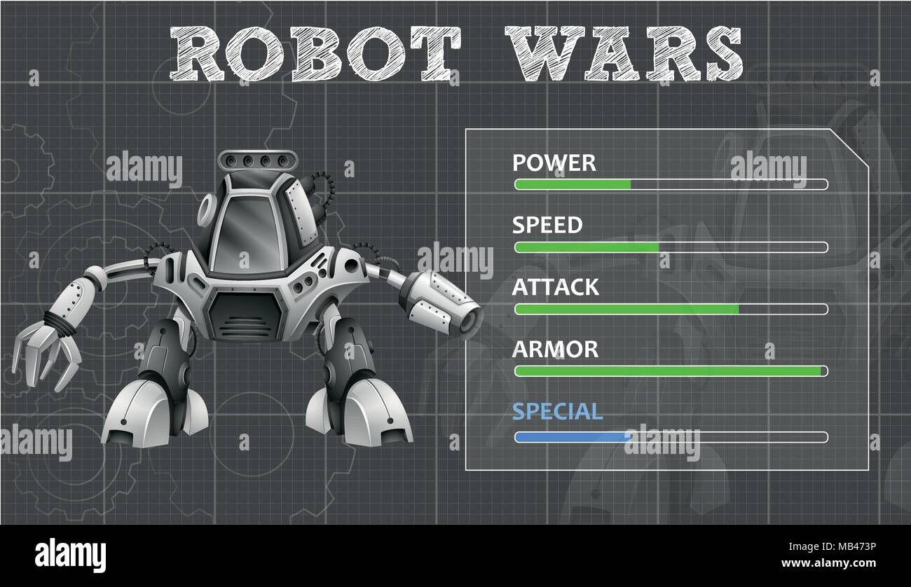Robot design with many features illustration Stock Vector Image & Art ...