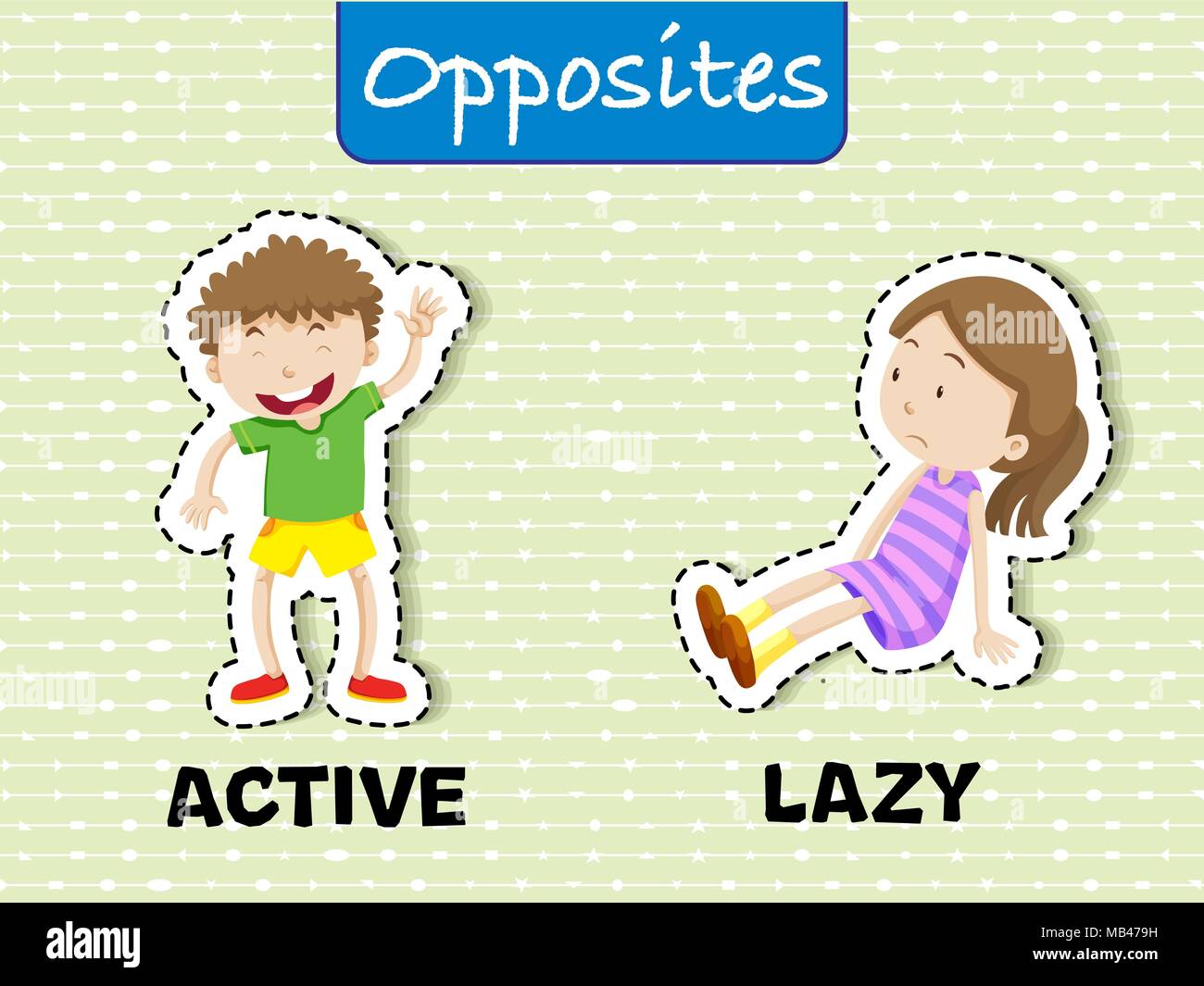 Opposite Word with Green Background illustration Stock Vector Image ... Opposite Word with Green Background illustration Stock Vector Image ...