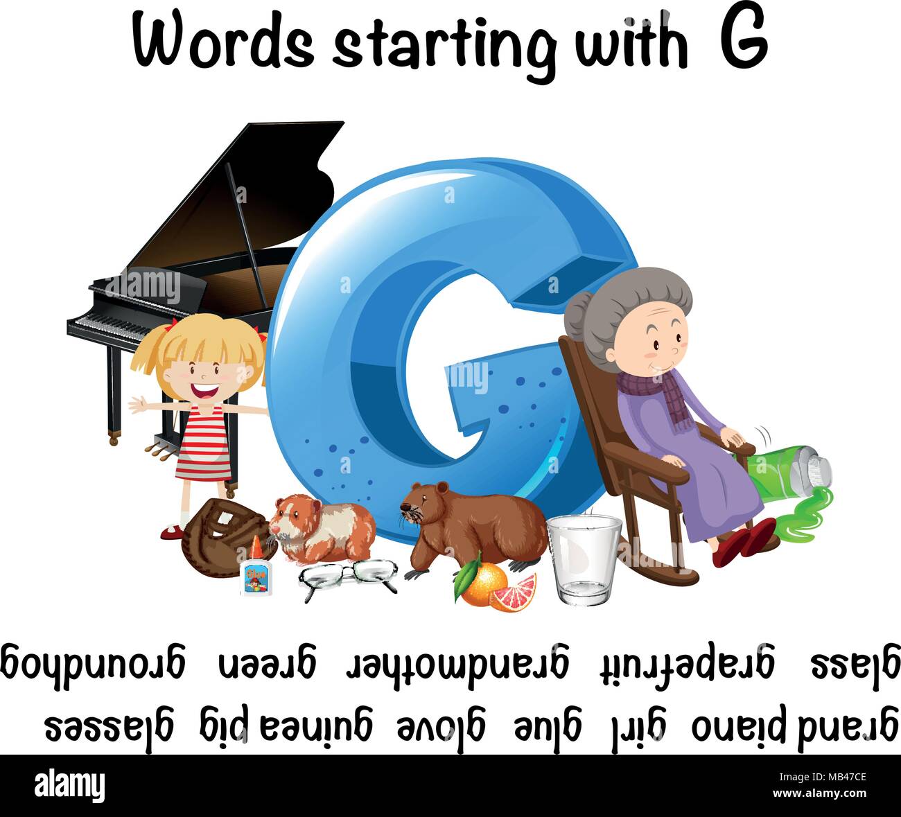 G letter clipart hi-res stock photography and images - Alamy