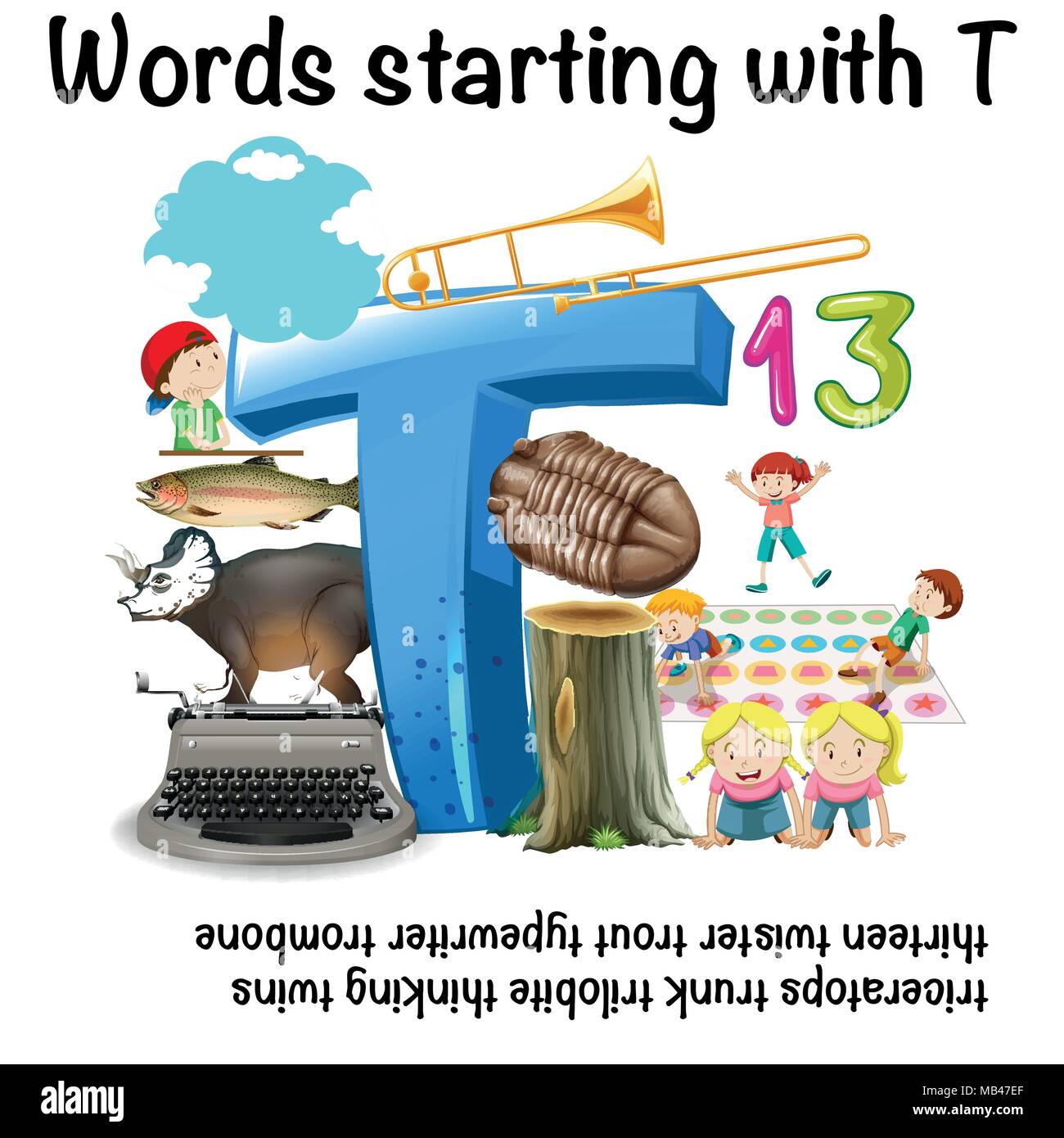 English words starting with the letter T Stock Vector Image & Art - Alamy