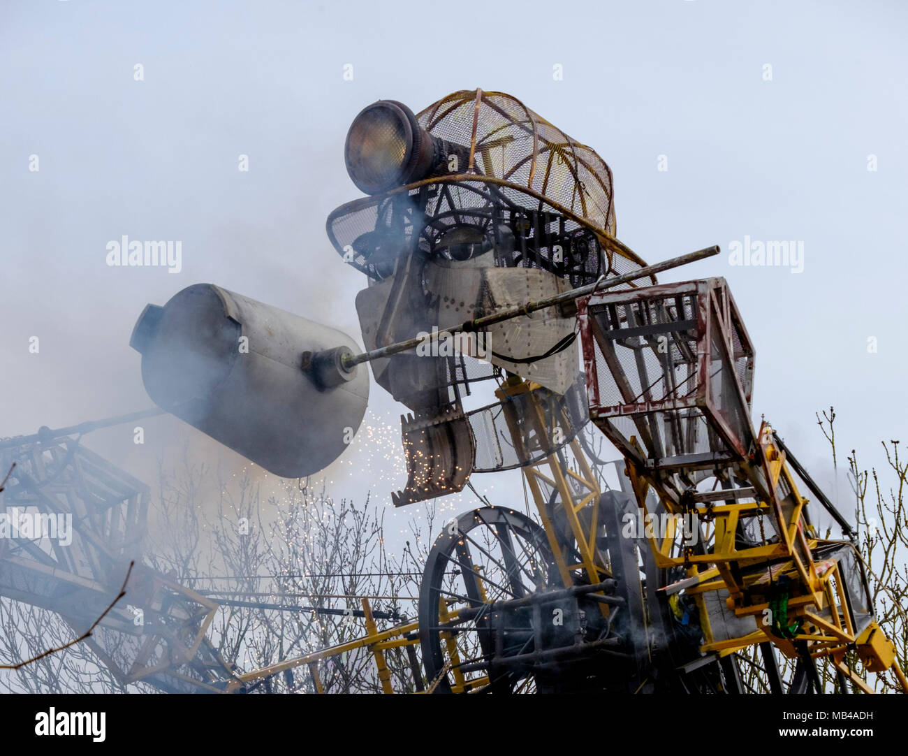The Manengine Puppet Radstock, Somerset, Built to celebrate cornish ...