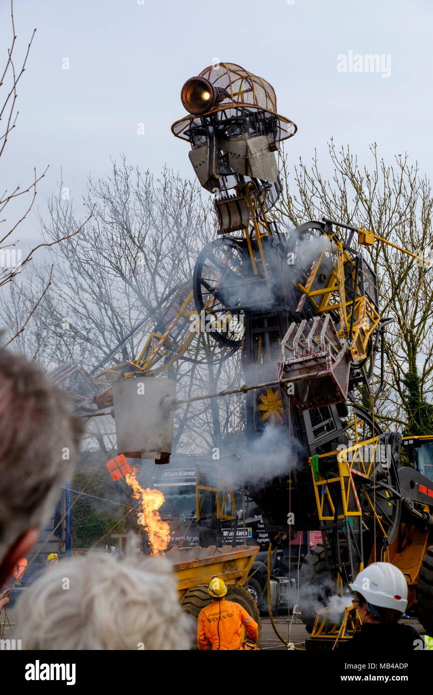 The Manengine Puppet Radstock, Somerset, Built to celebrate cornish ...