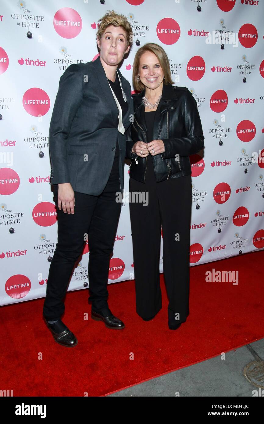 New York, NY, USA. 6th Apr, 2018. Sally Kohn, Katie Couric at arrivals ...
