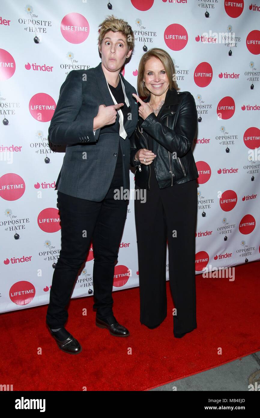 New York, NY, USA. 6th Apr, 2018. Sally Kohn, Katie Couric at arrivals ...