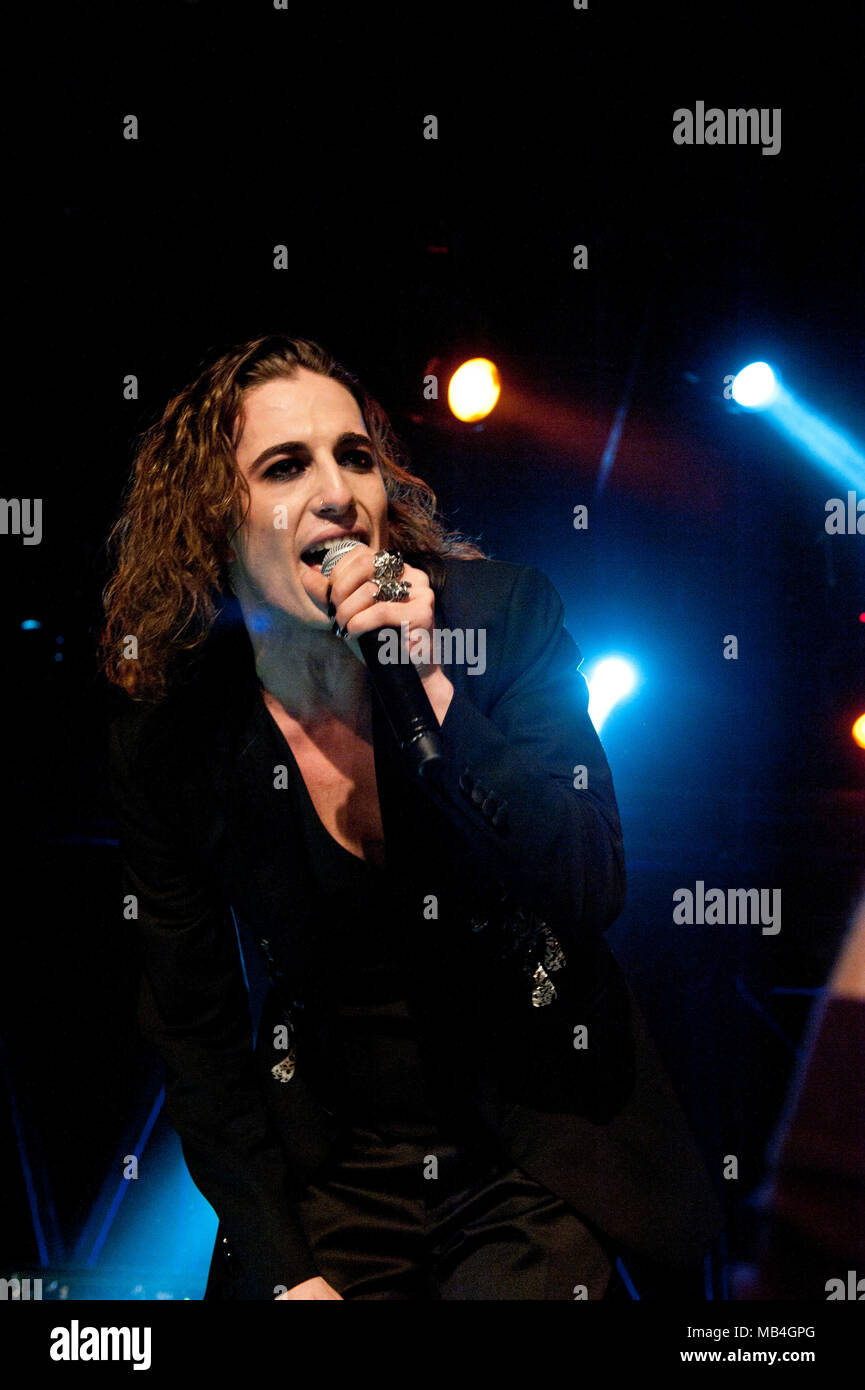 Rome, Italy. 05th Apr, 2018. MANESKIN concert at the Quirinetta theater ...
