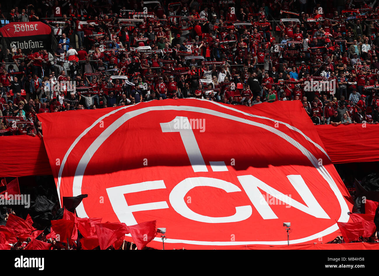 Nuremberg, Germany. 7th April 2018. Soccer: 2nd Bundesliga, 1. FC ...