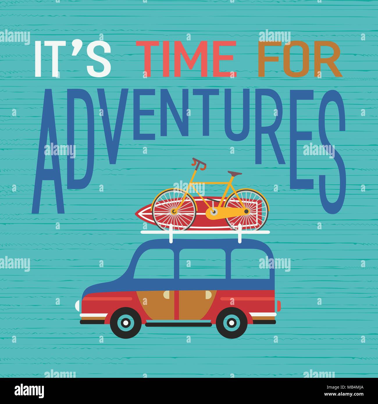 Adventure trip flyer Stock Vector Images - Alamy