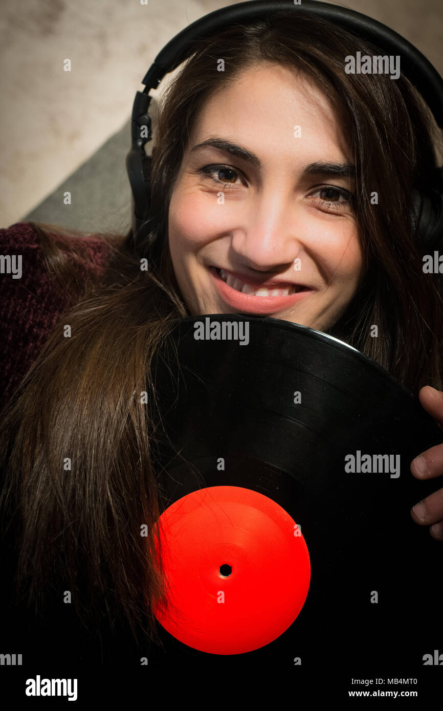 Long play records young hi-res stock photography and images - Alamy
