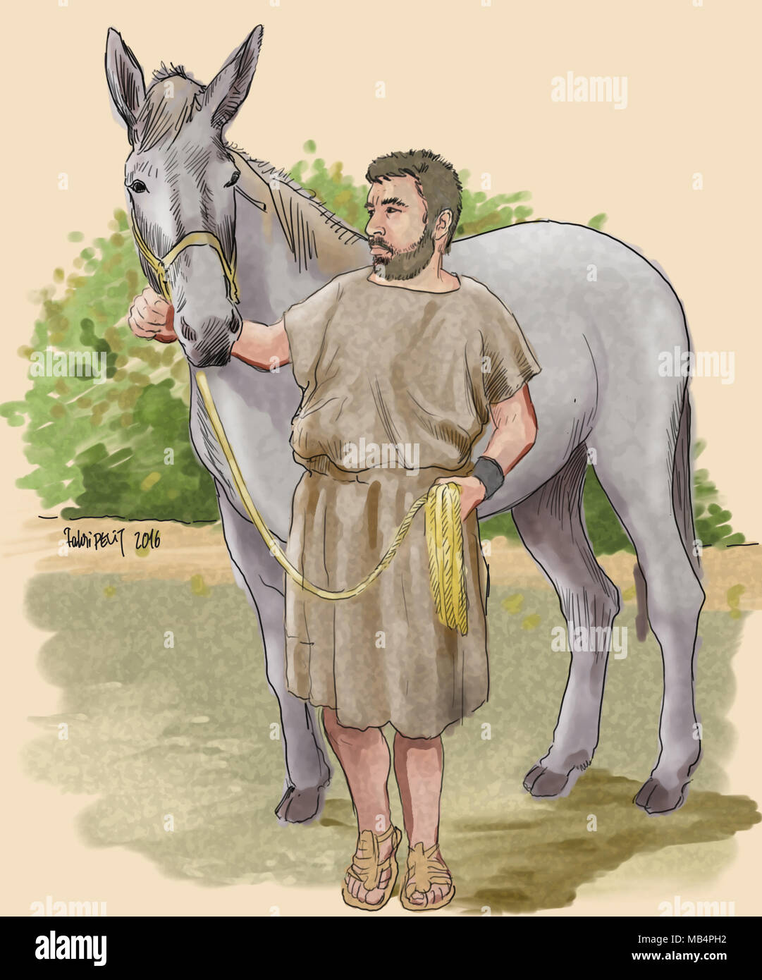 Ancient Roman, hystorical illustration Stock Photo - Alamy