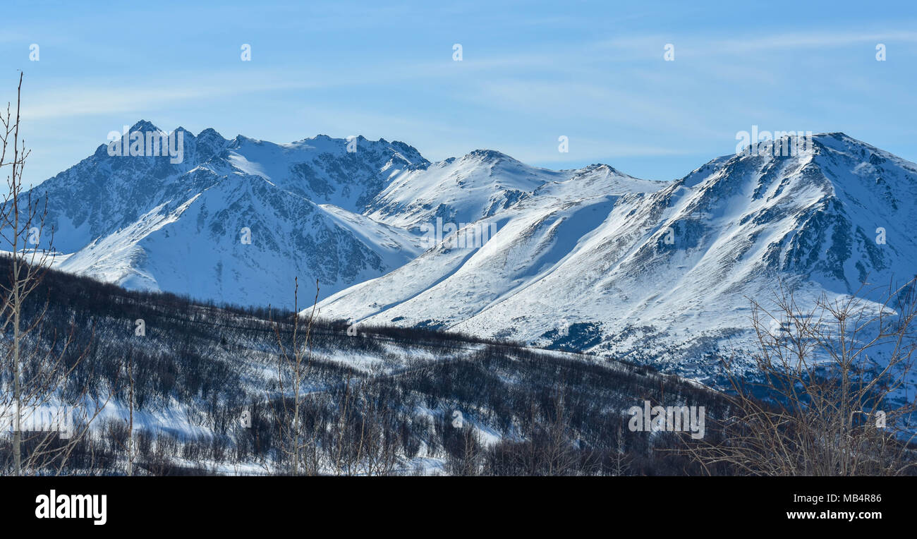 Many Different Ranges of Alaska Stock Photo - Alamy