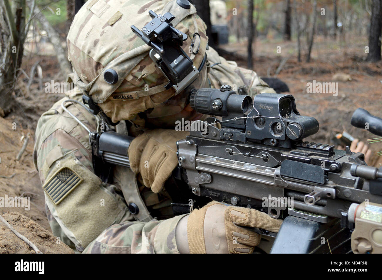 Spc. Christian Morales, a combat engineer assigned to the 29th Brigade ...