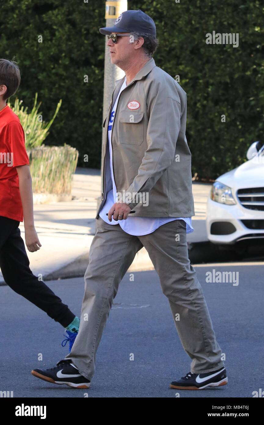 Will Ferrell spends the day out with his son Mattias Featuring: Will ...
