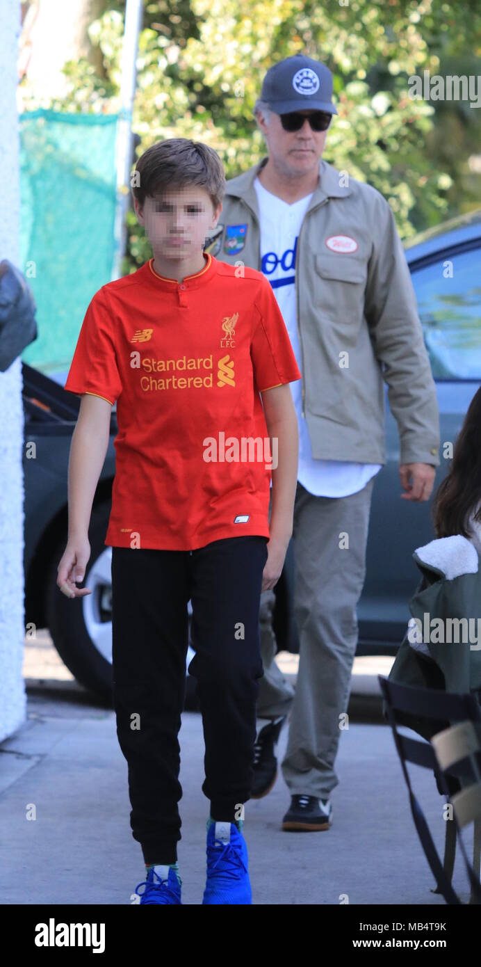 Will Ferrell spends the day out with his son Mattias Featuring: Will ...