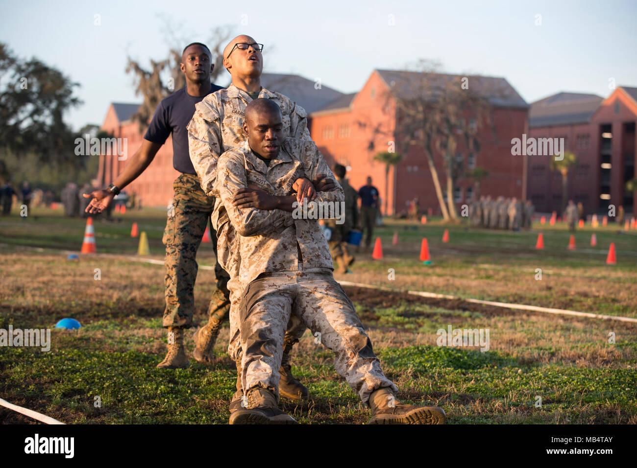 U.S. Marine Corps Rct. Dillon Carroll with platoon 3016, Mike Company ...