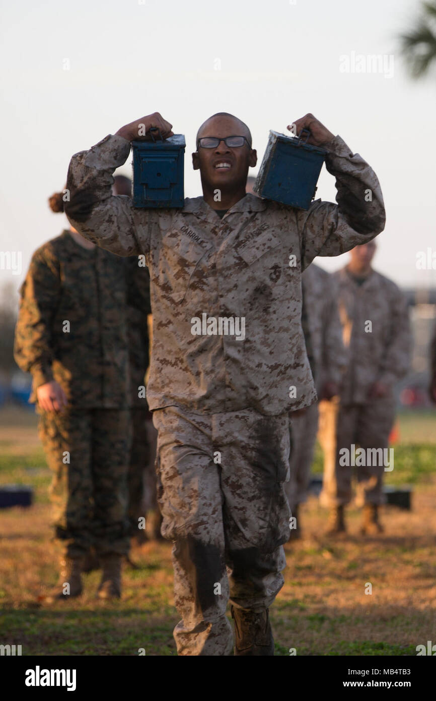 U.S. Marine Corps Rct. Dillon Carroll with platoon 3016, Mike Company ...