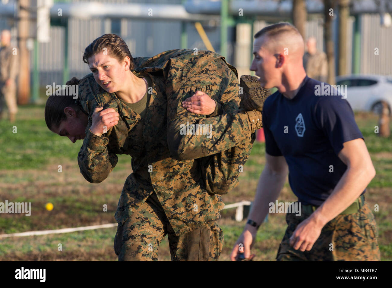 U.S. Marine Corps Rct. Caitlyn Doers with platoon 4008, Papa Company ...