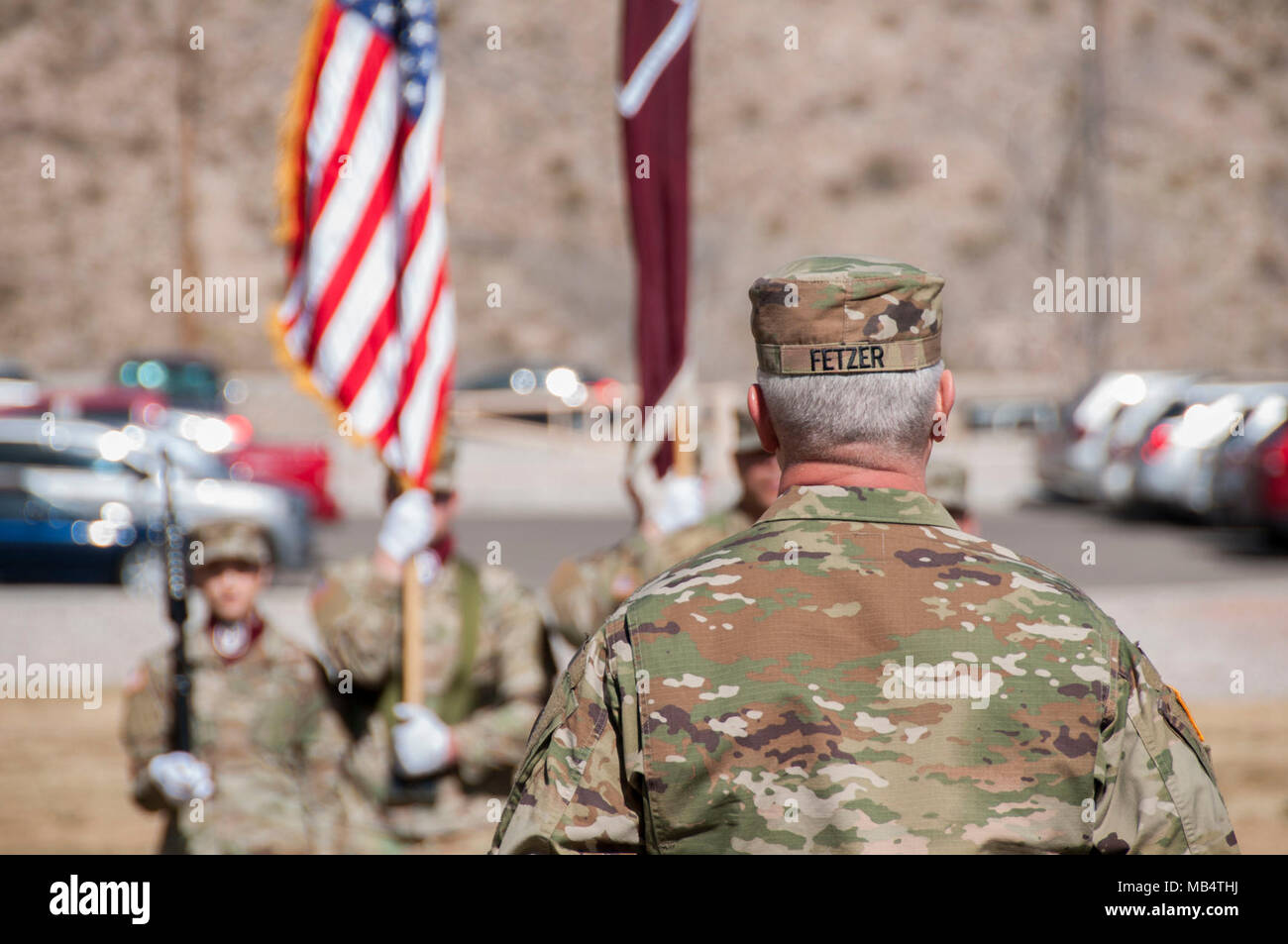 Command Sgt. Maj. Michael Fetzer, outgoing command sergeant major ...