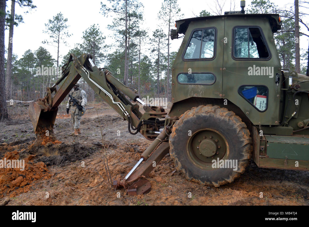A Soldier assigned to the 84th Engineer Battalion, 130th Engineer ...