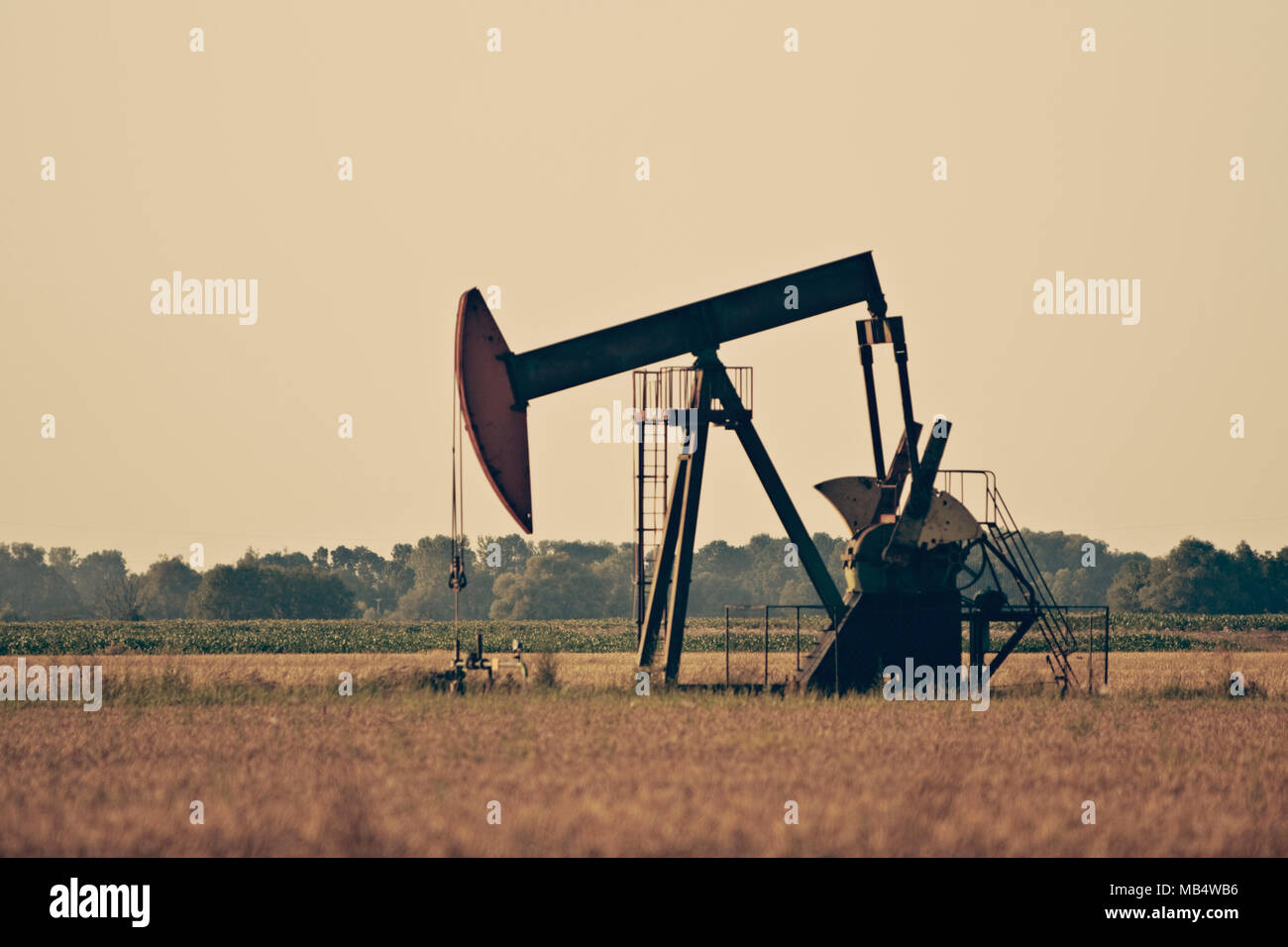 Industrial pump jack Stock Photo - Alamy