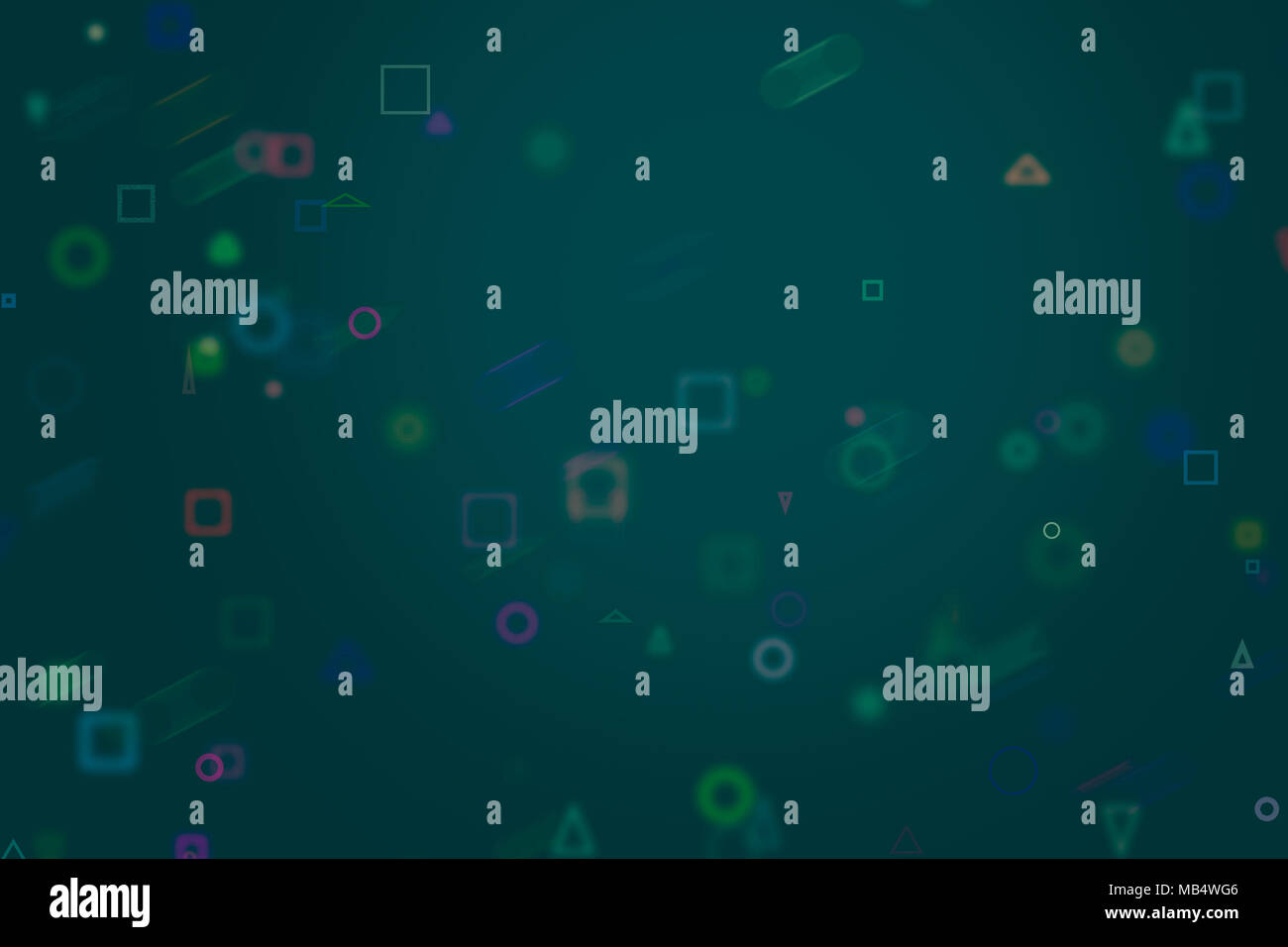 Random circle, square & rectangle shape, digital generative art for web ...