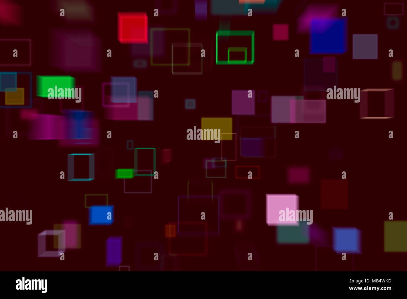 Random square & rectangle shape, digital generative art for web page ...