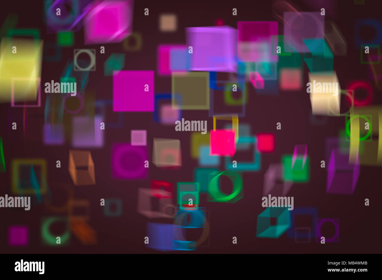 Random square shape, digital generative art for web page, graphic ...