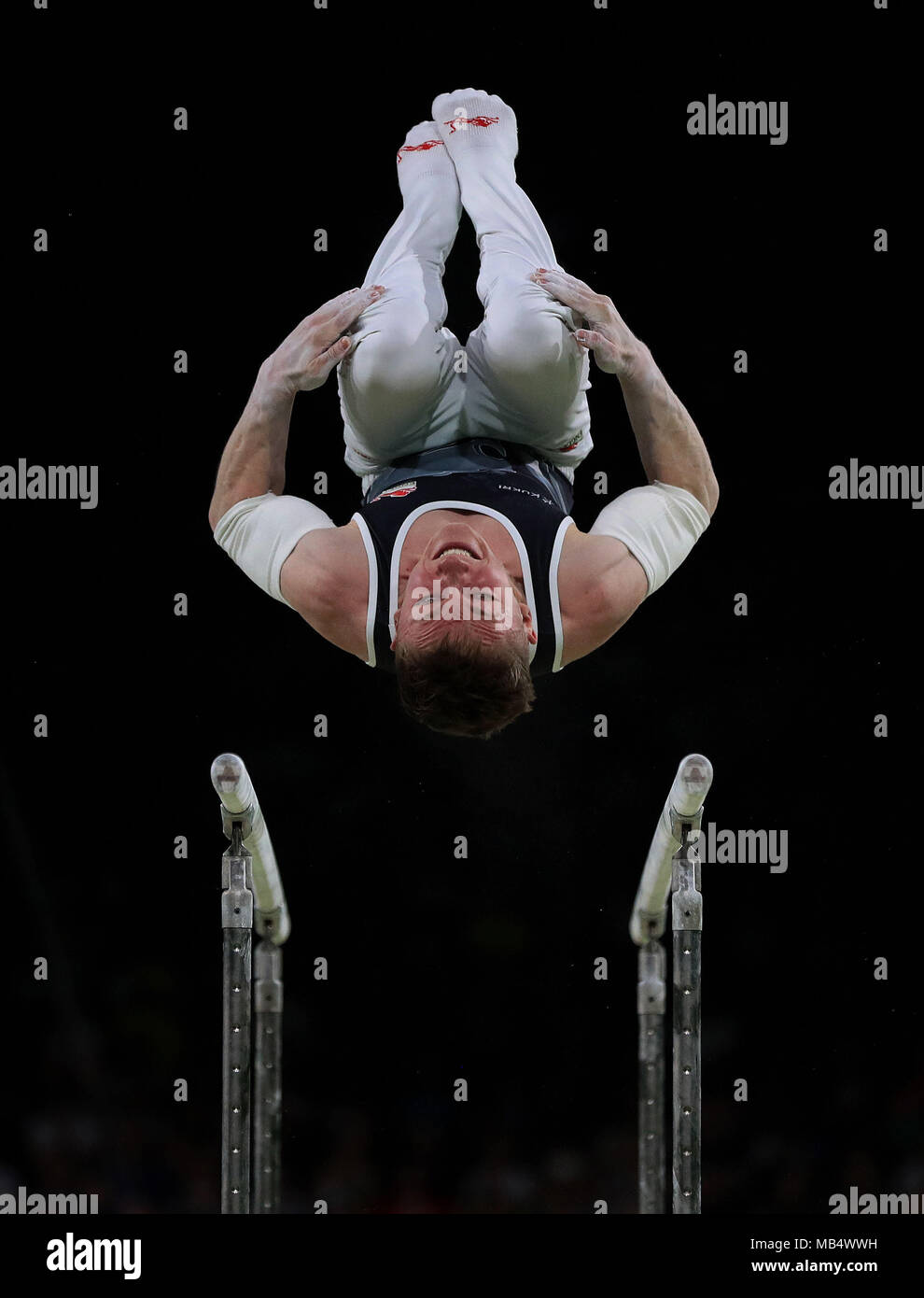 Mens parallel bars coomera indoor sports centre hi-res stock ...