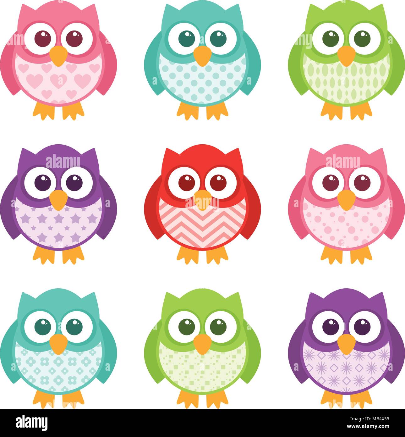 Patterns of owls hi-res stock photography and images - Alamy
