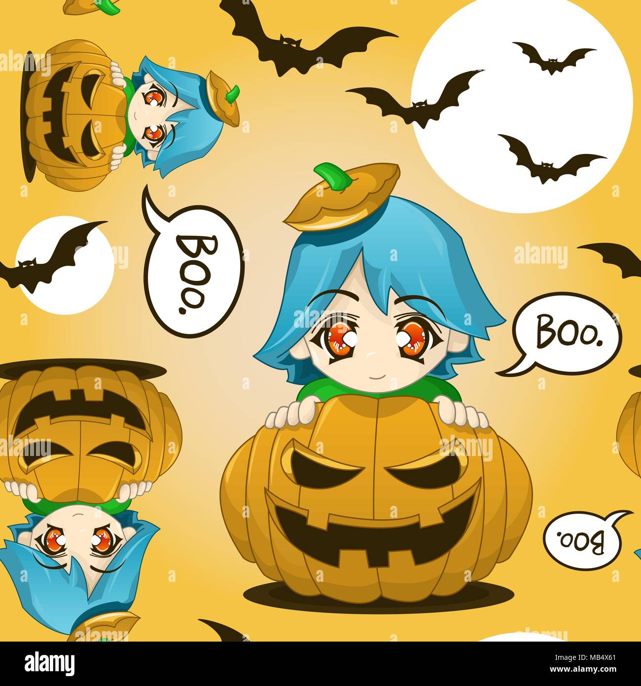 Cute kid in halloween Stock Vector Images - Alamy