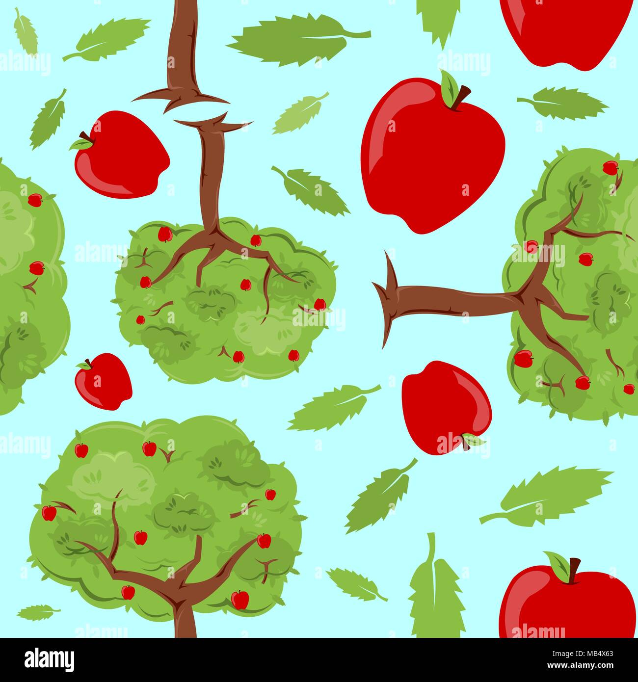 From apple trees Stock Vector Images - Alamy