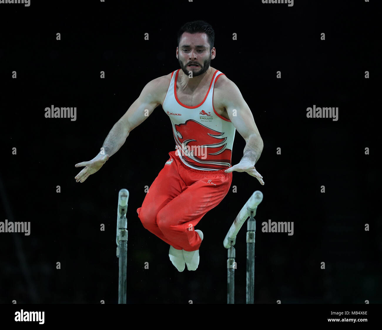 Mens parallel bars coomera indoor sports centre hi-res stock ...