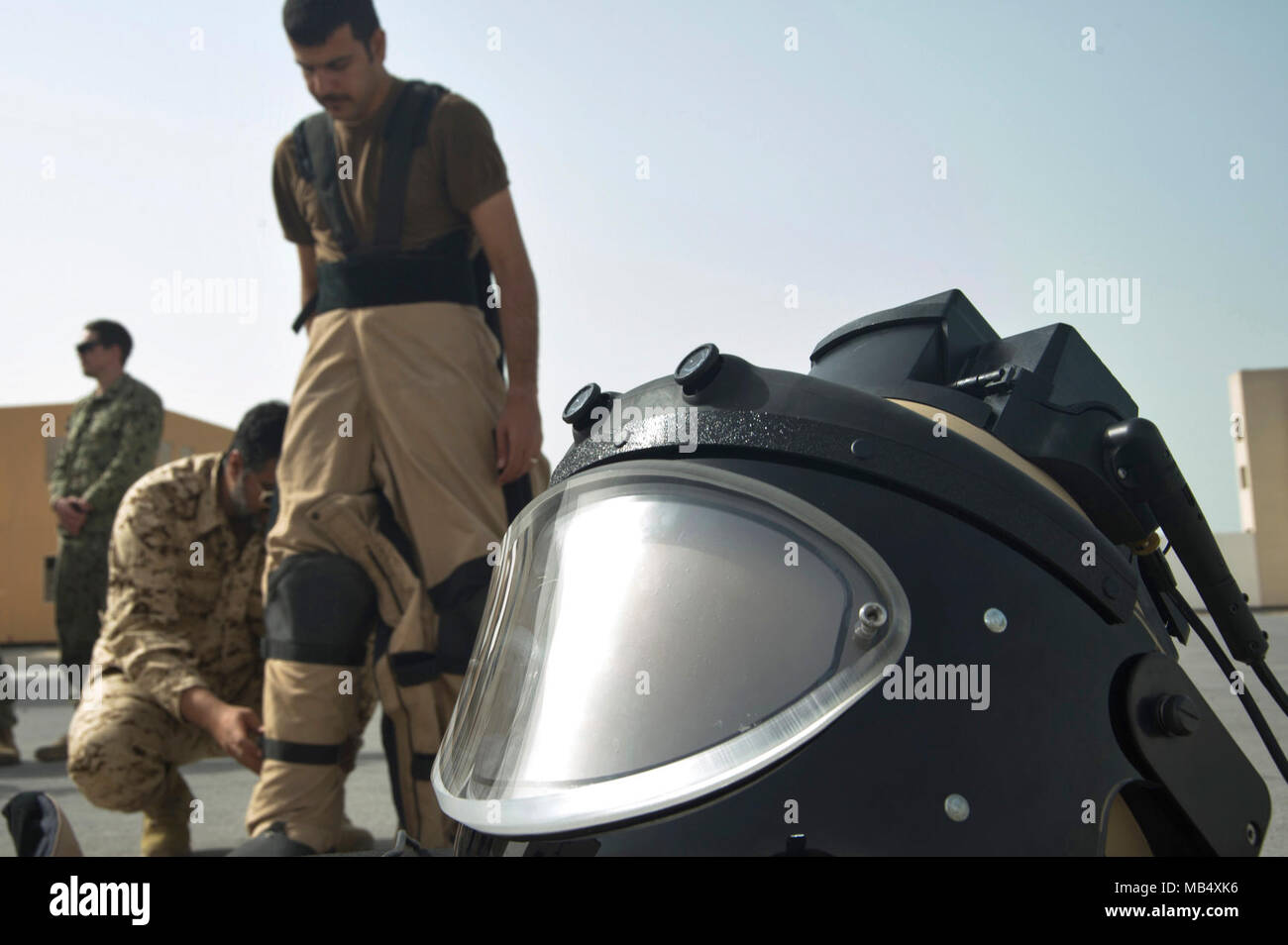 BAHRAIN (Feb 19, 2018) A Bahrain Defence Force (BDF) service member ...