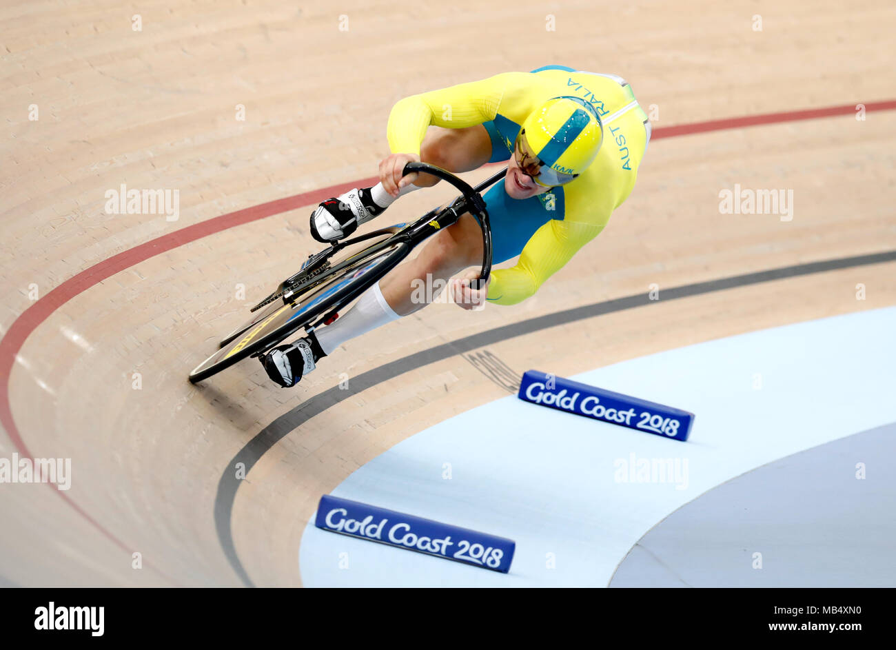 Mens Sprint Qualifying Anna Meares Velodrome High Resolution Stock ...